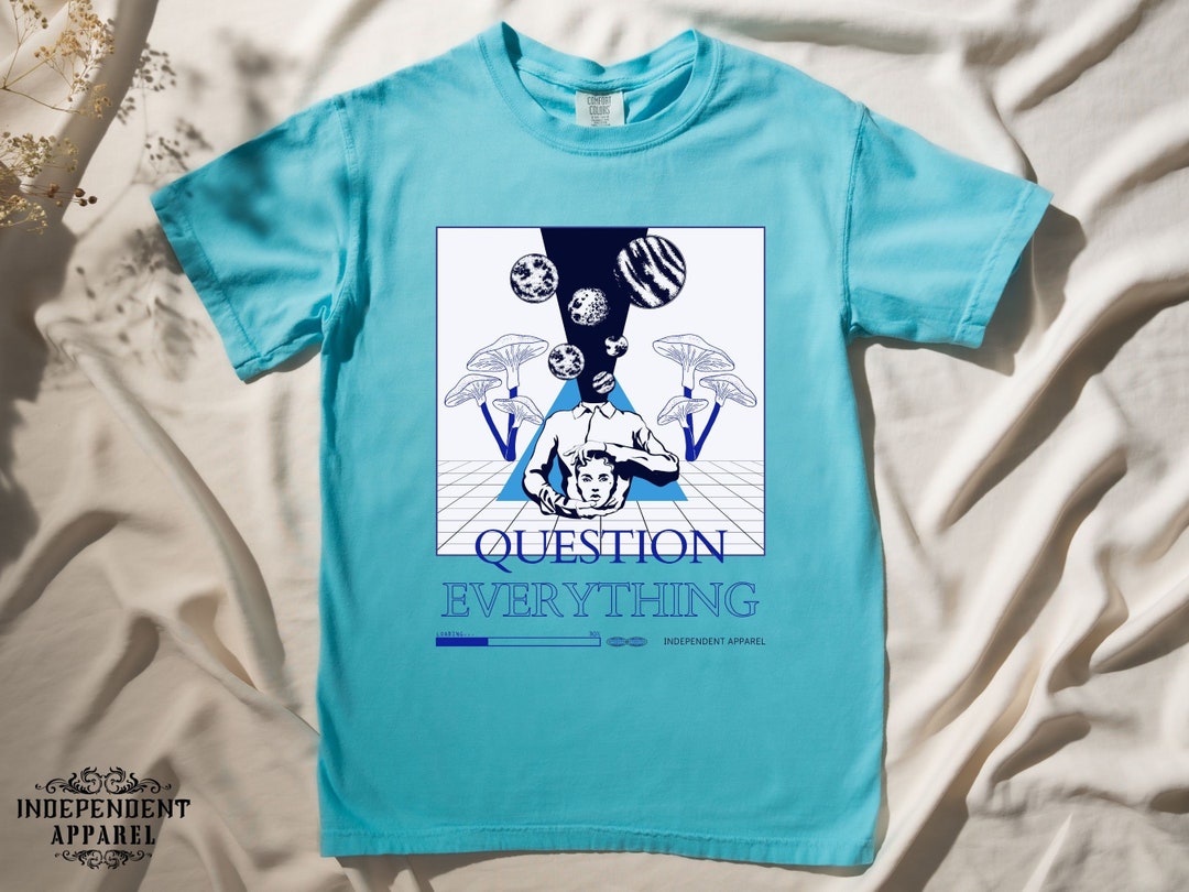 Question Everything Anti Woke Shirt | Retro Scifi Shirt | Modern Boho ...