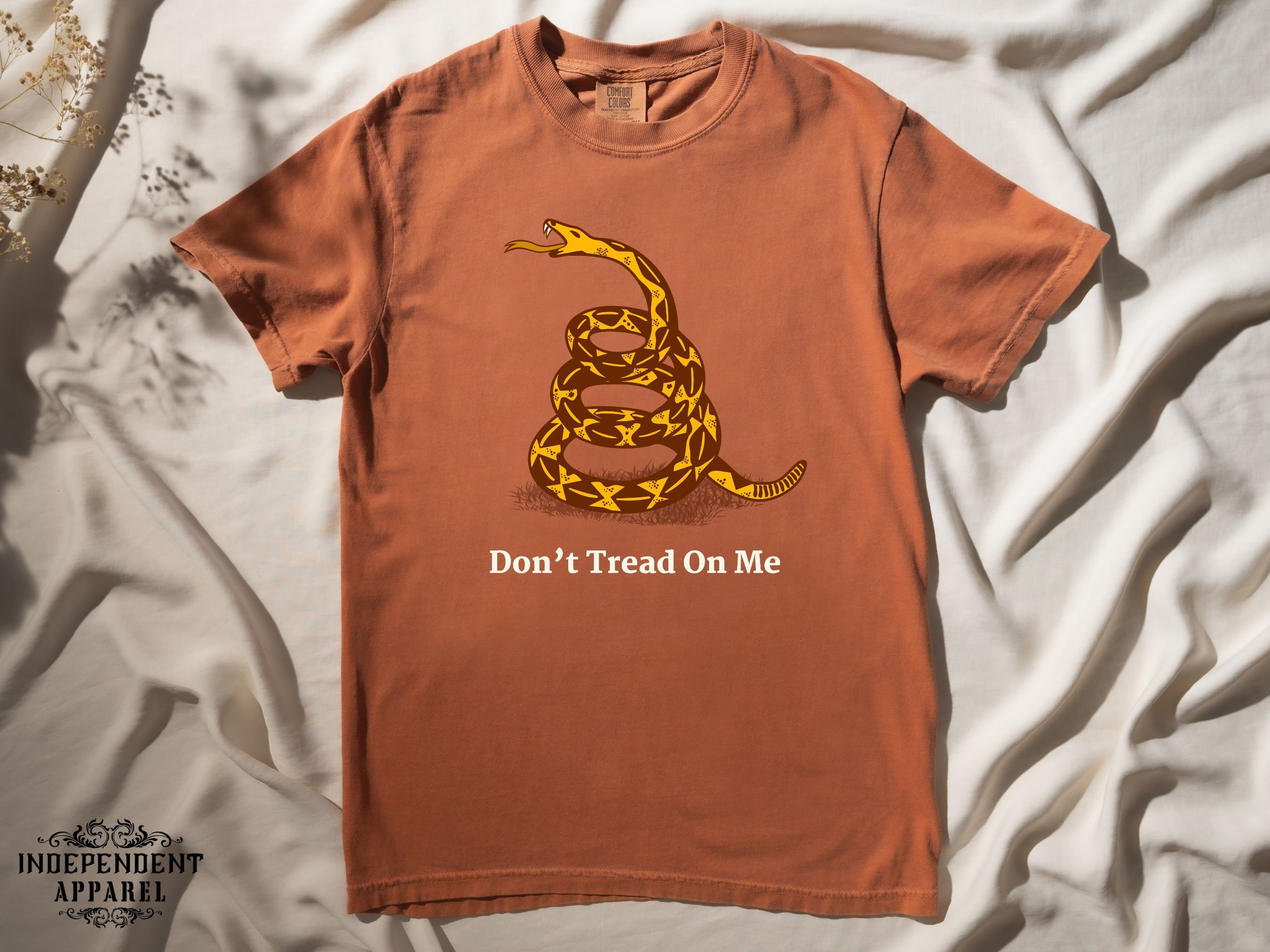 Gadsden Flag Don't Tread on Me Tshirt USA Patriot Shirt Rattlesnake ...