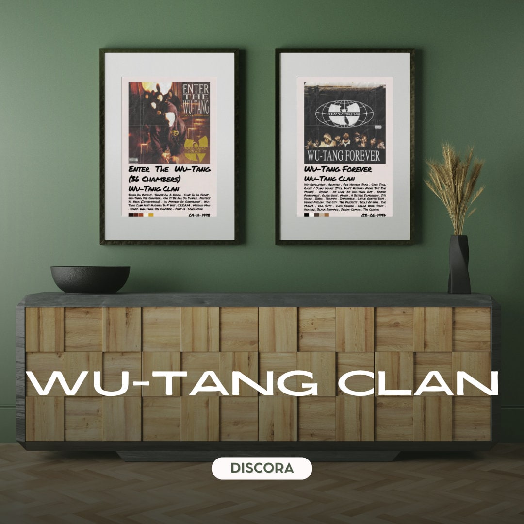 Vintage 7PCS Wu-tang Clan Discography Posters - Etsy