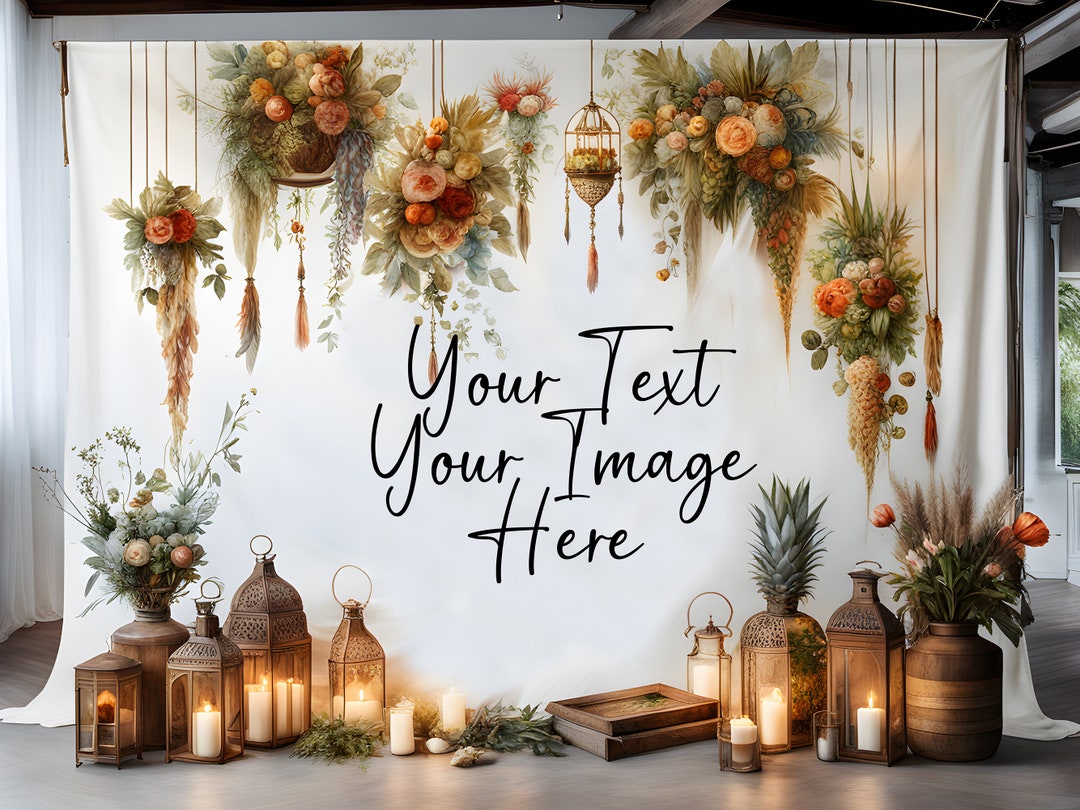 Wedding Backdrop for Reception Engagement Party Photo Banner Bridal ...