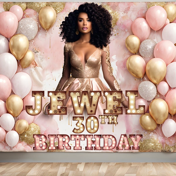 Birthday Backdrop Personalized - Etsy