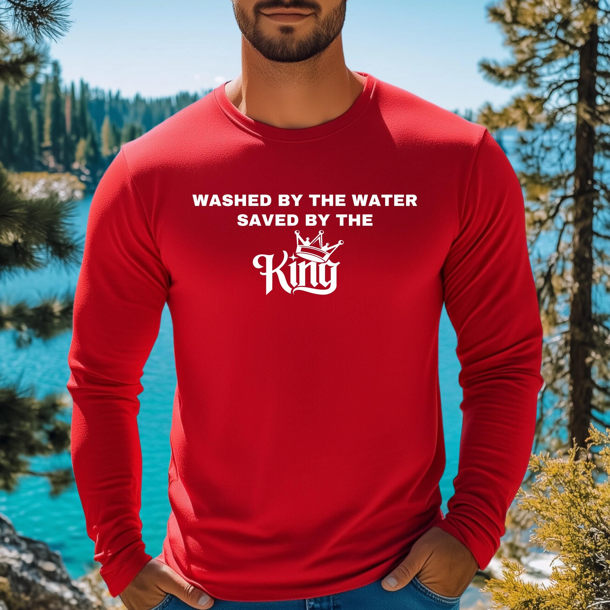 Christian Long Sleeve Bible Verse Shirt Tshirt Mens Faith Inspirational ...
