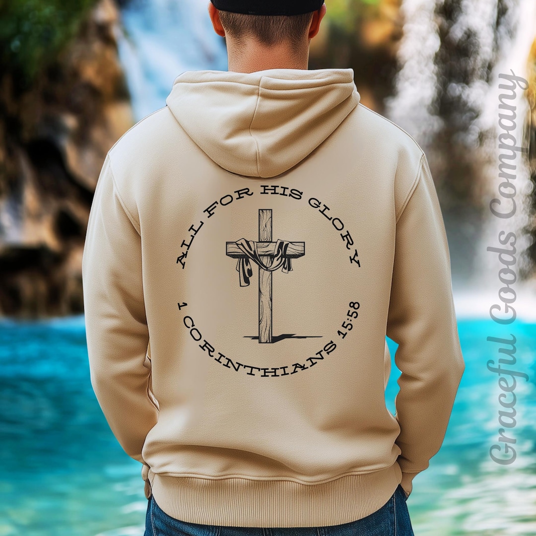 Faith Hoodie for Men, Jesus Saves Sweatshirt, Christian Sweater, Men's ...