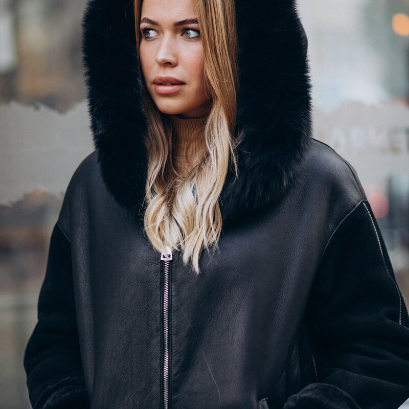 Jas met bont aan de binnenkant - Etsy Nederland