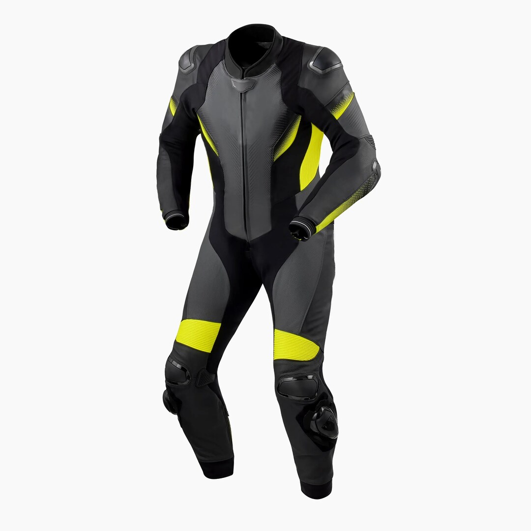 Daines Logo Black & Green Leather Racing Suit/biker Racing Suit ...