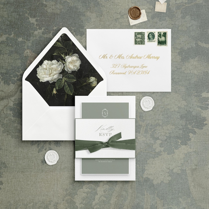 Hydrangea Wedding Invitation - Etsy