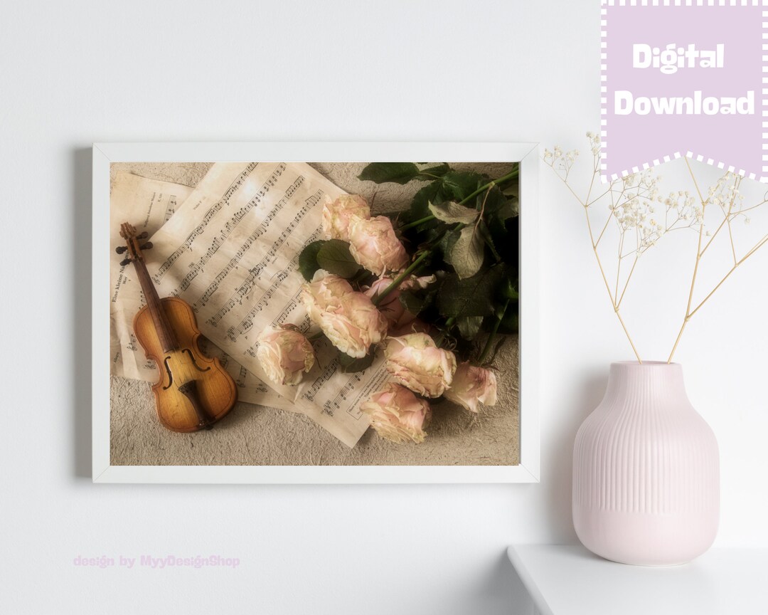 Printable Violin Wall Art, Violin Wall Art, Printable Wall Art, Violin ...