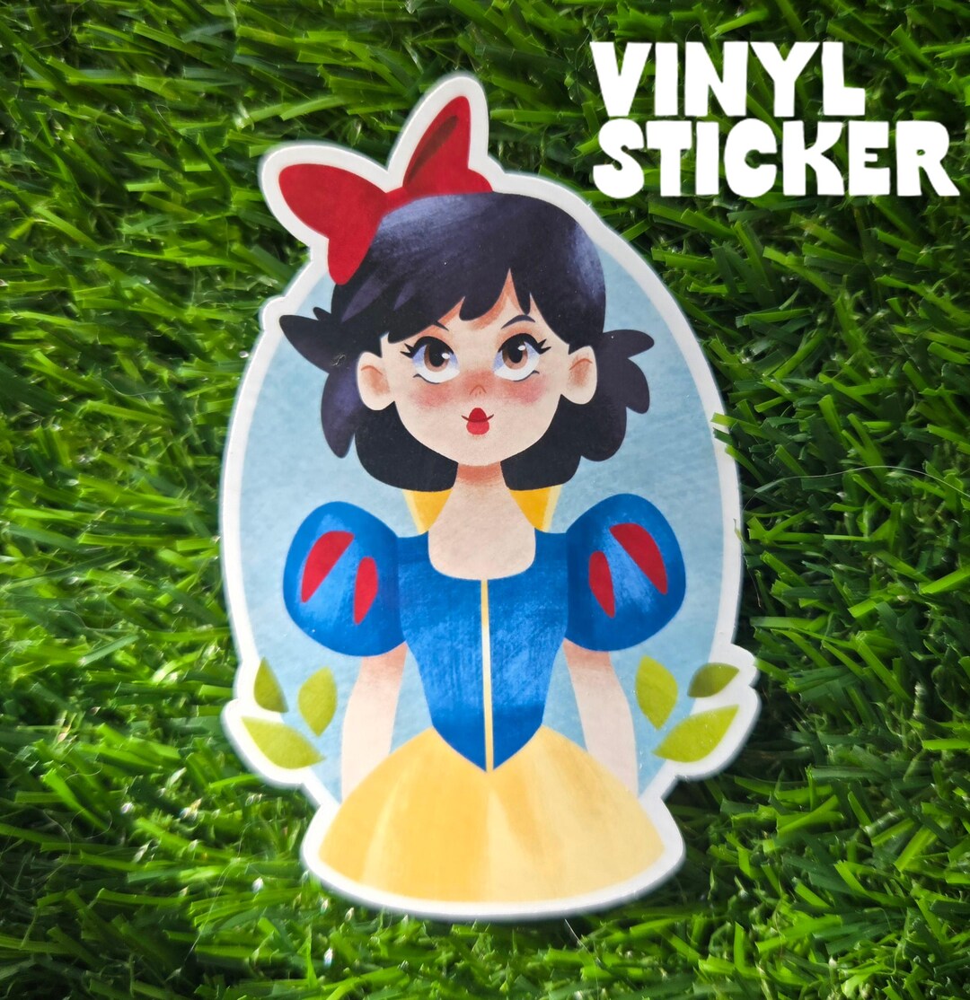 Snow White Vinyl Waterproof Sticker - Etsy