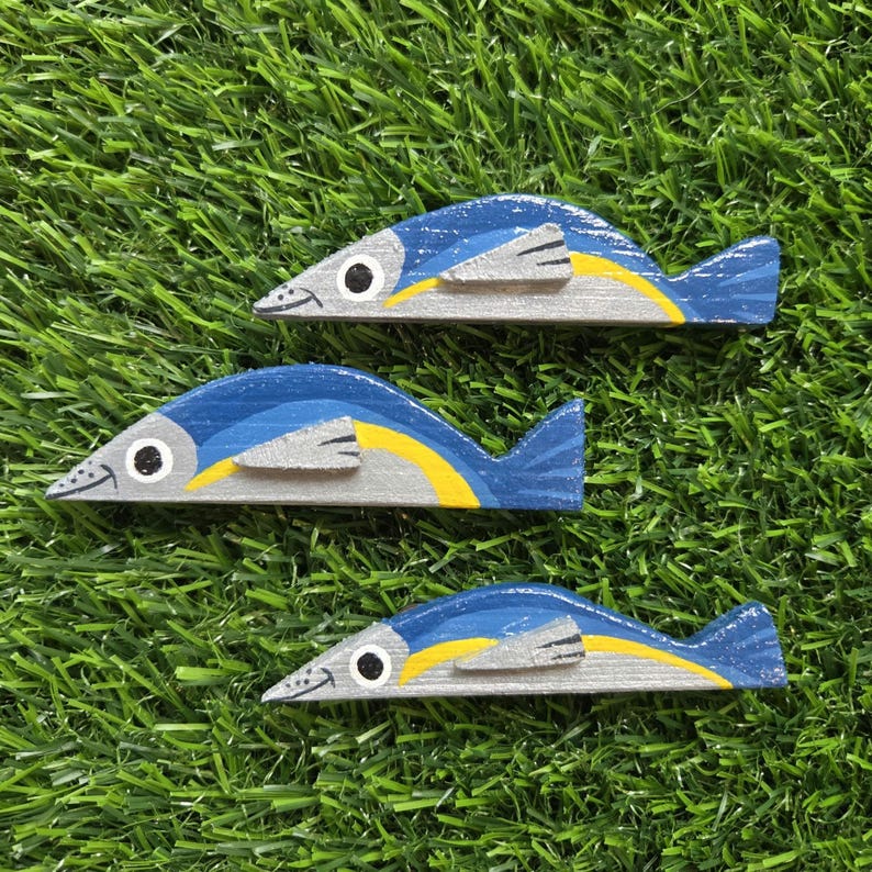 3 Silly Sardines Fish Themed Magnet Set - Etsy