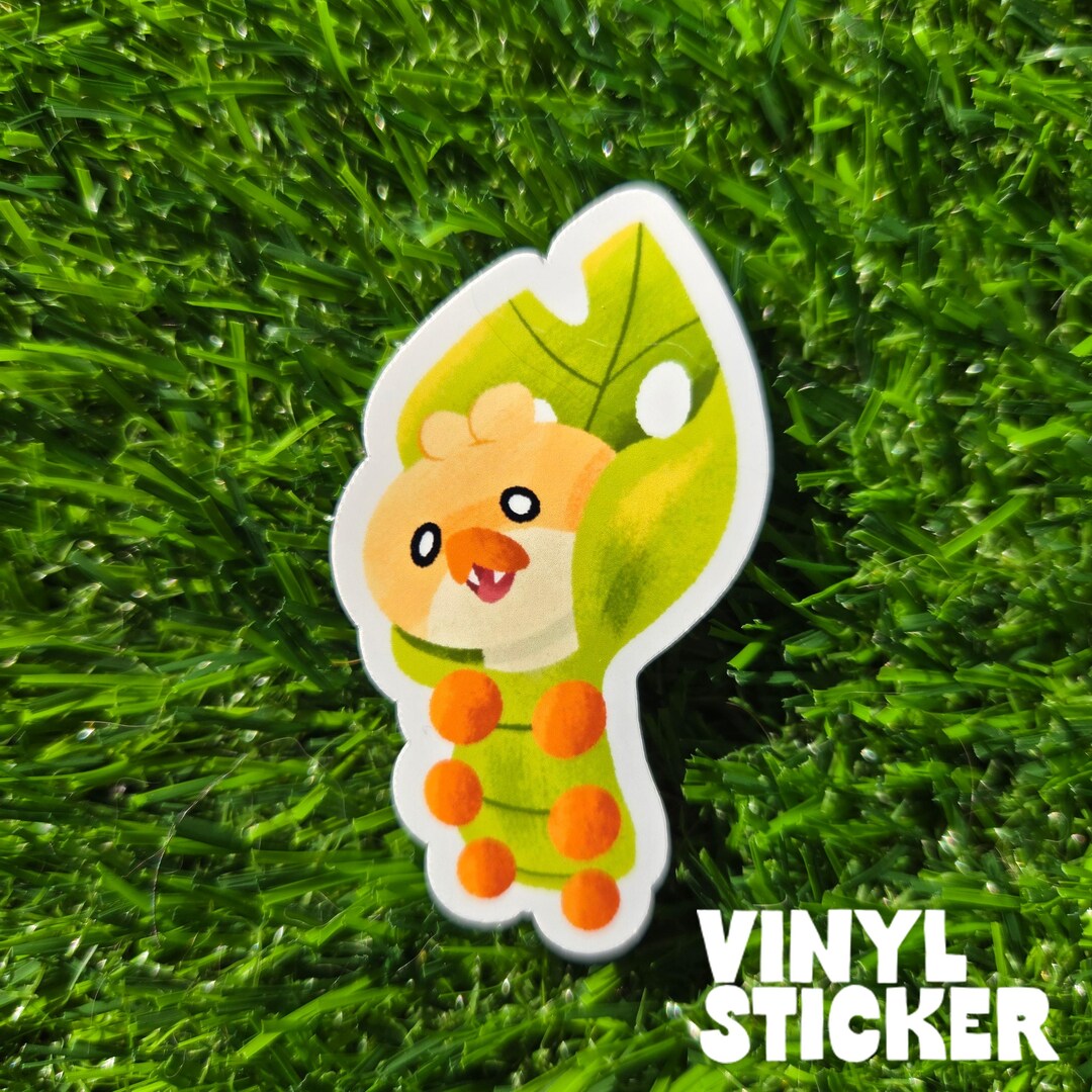 Sewaddle Pokemon Vinyl Waterproof Sticker - Etsy