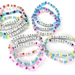 Words of Affirmation Friendship Bracelets - Etsy