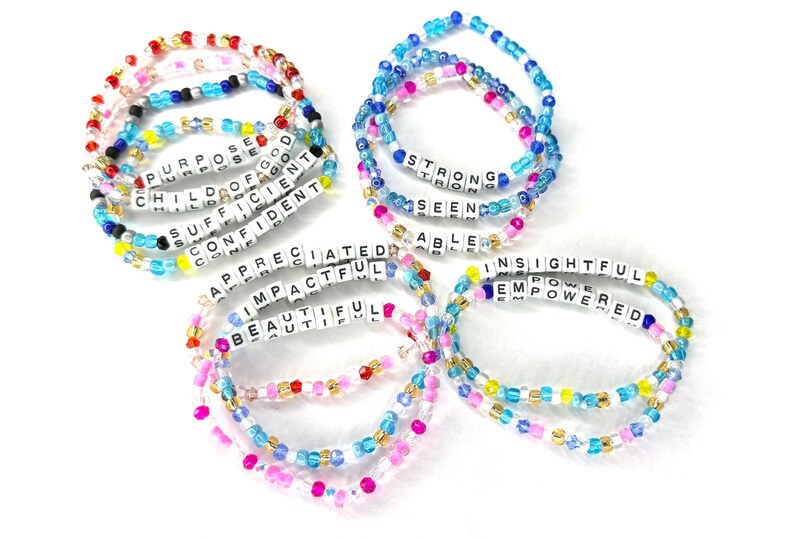 Words of Affirmation Friendship Bracelets - Etsy