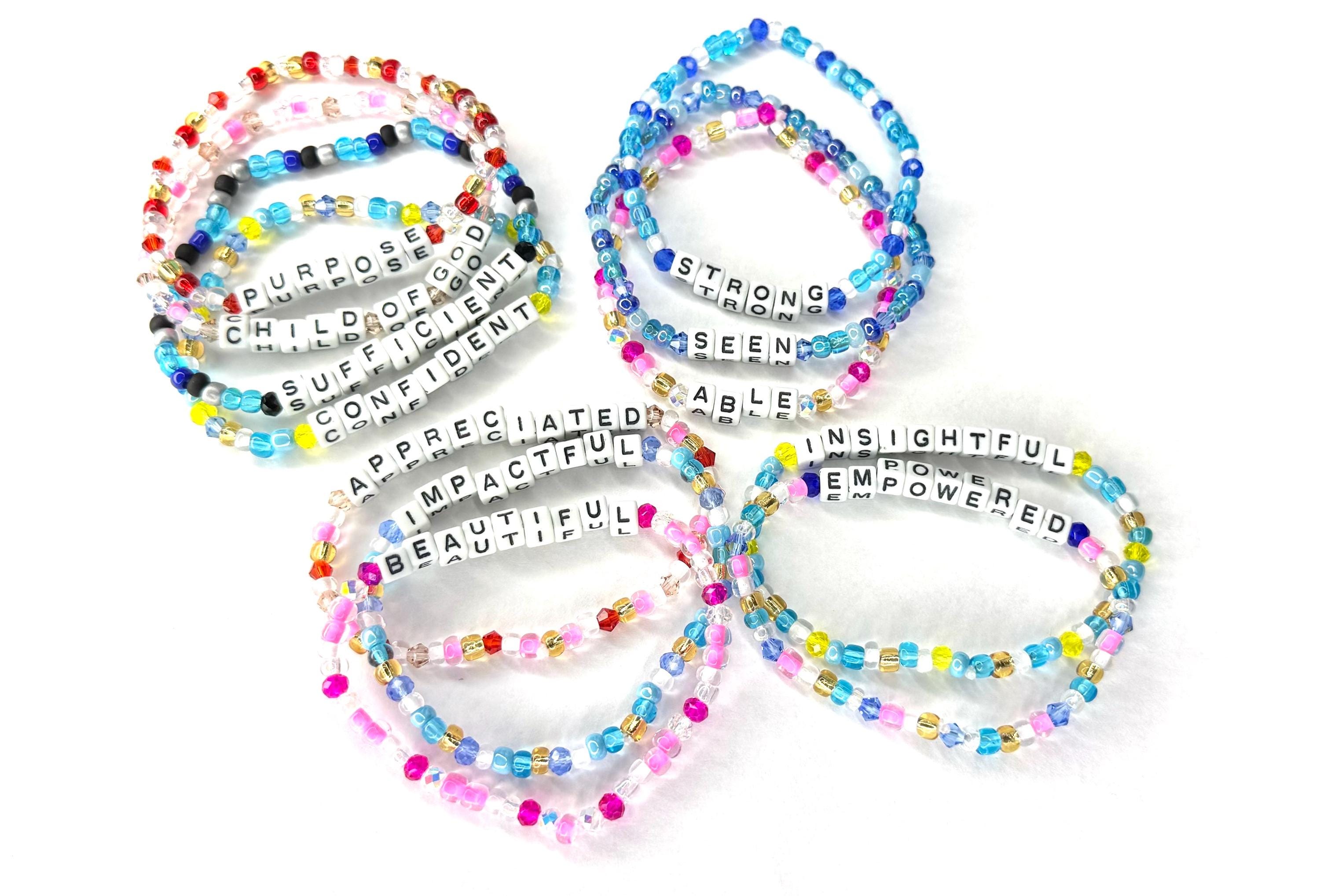 Words of Affirmation Friendship Bracelets - Etsy