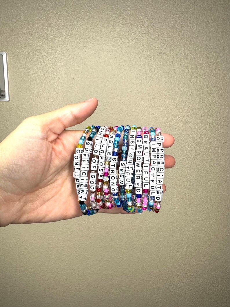 Words of Affirmation Friendship Bracelets - Etsy