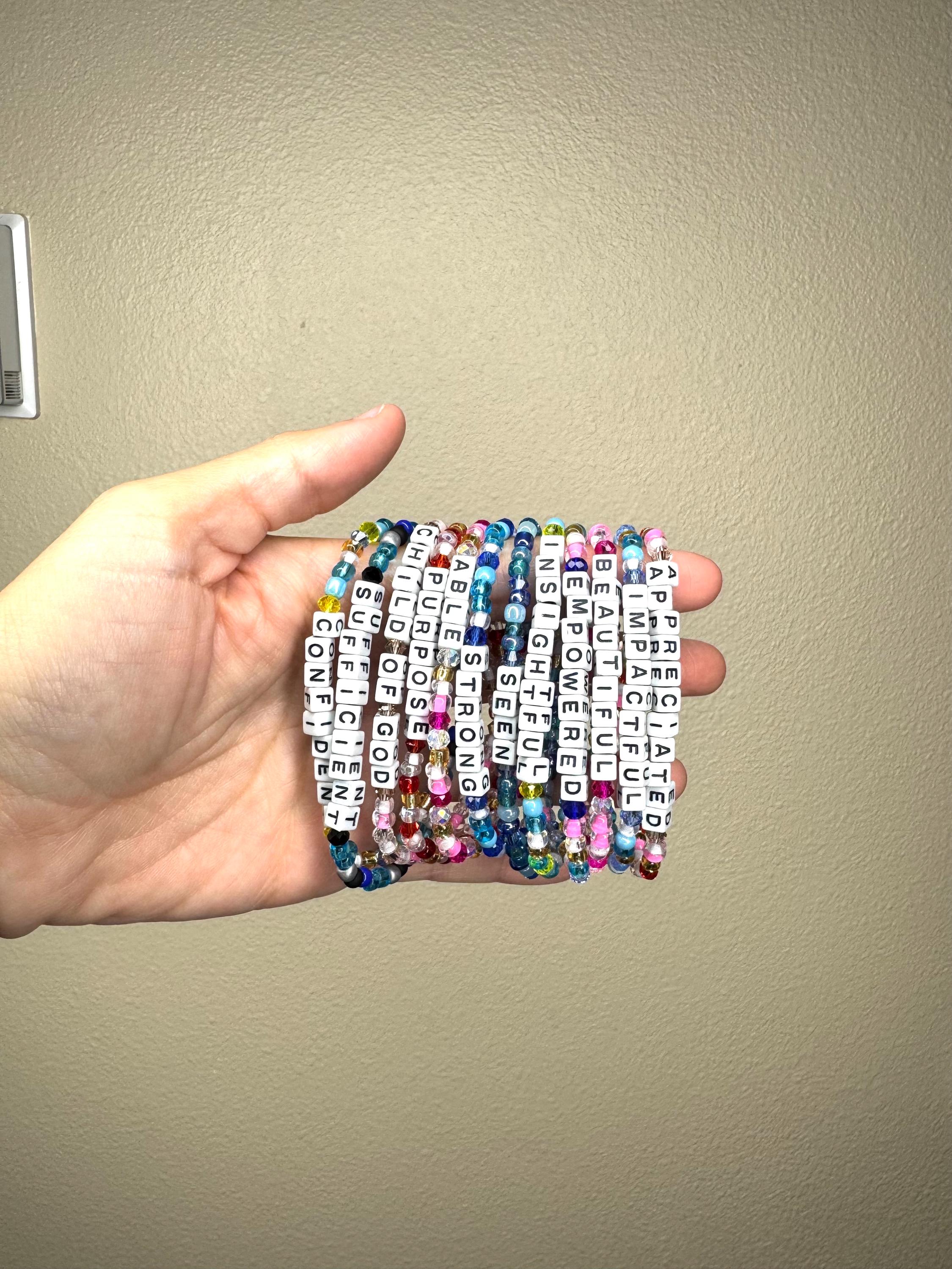 Words of Affirmation Friendship Bracelets - Etsy