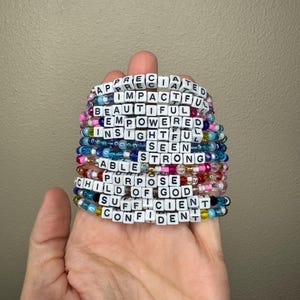 Words of Affirmation Friendship Bracelets - Etsy