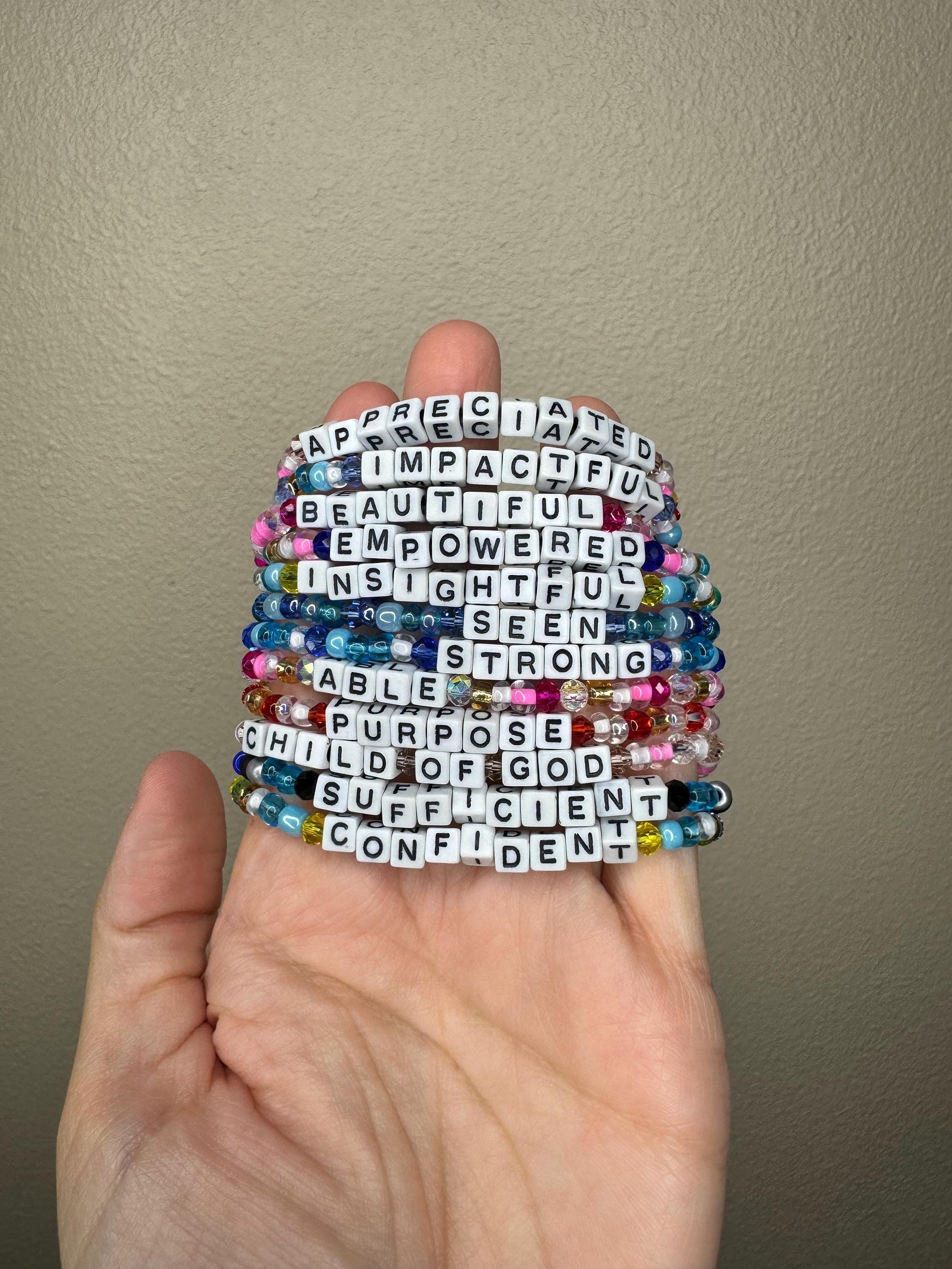Words of Affirmation Friendship Bracelets - Etsy