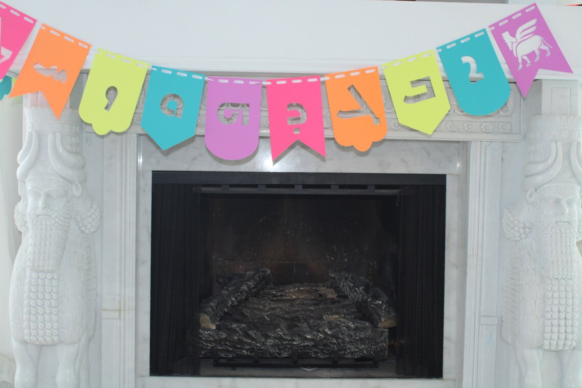 Assyrian Alphabet Banner Classroom Material Nursery Decor Aramaic ...