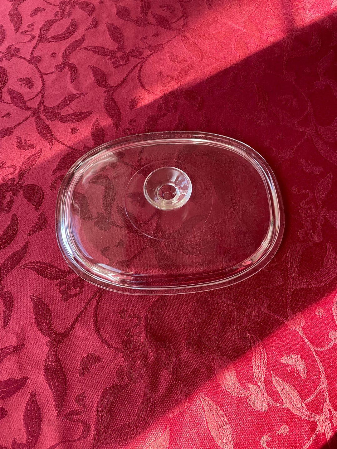 Vintage PYREX Glass Lid DC 1 1.5, Fits Corning 2.8 L Casserole Dish ...