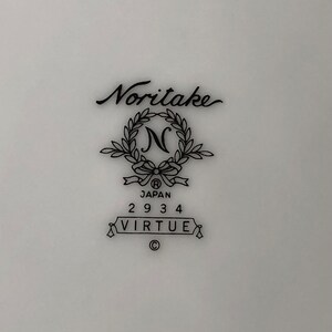 NORITAKE VIRTUE Fine China, Vintage 2934, Dinner & Salad lunch Plate ...