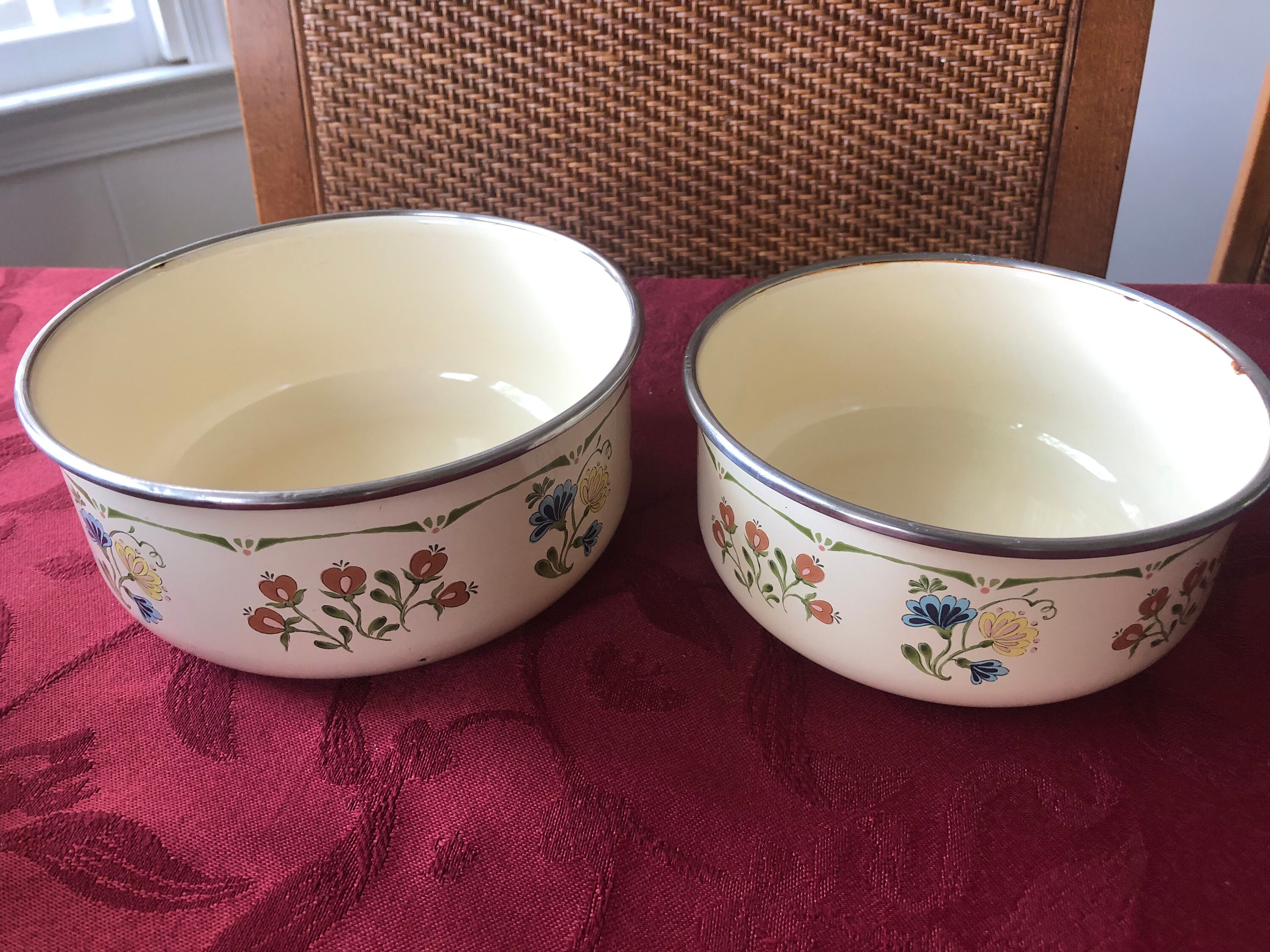 Vintage Kobe Set of 2 Ceramic Nesting Bowls, Made for JC Penny ...