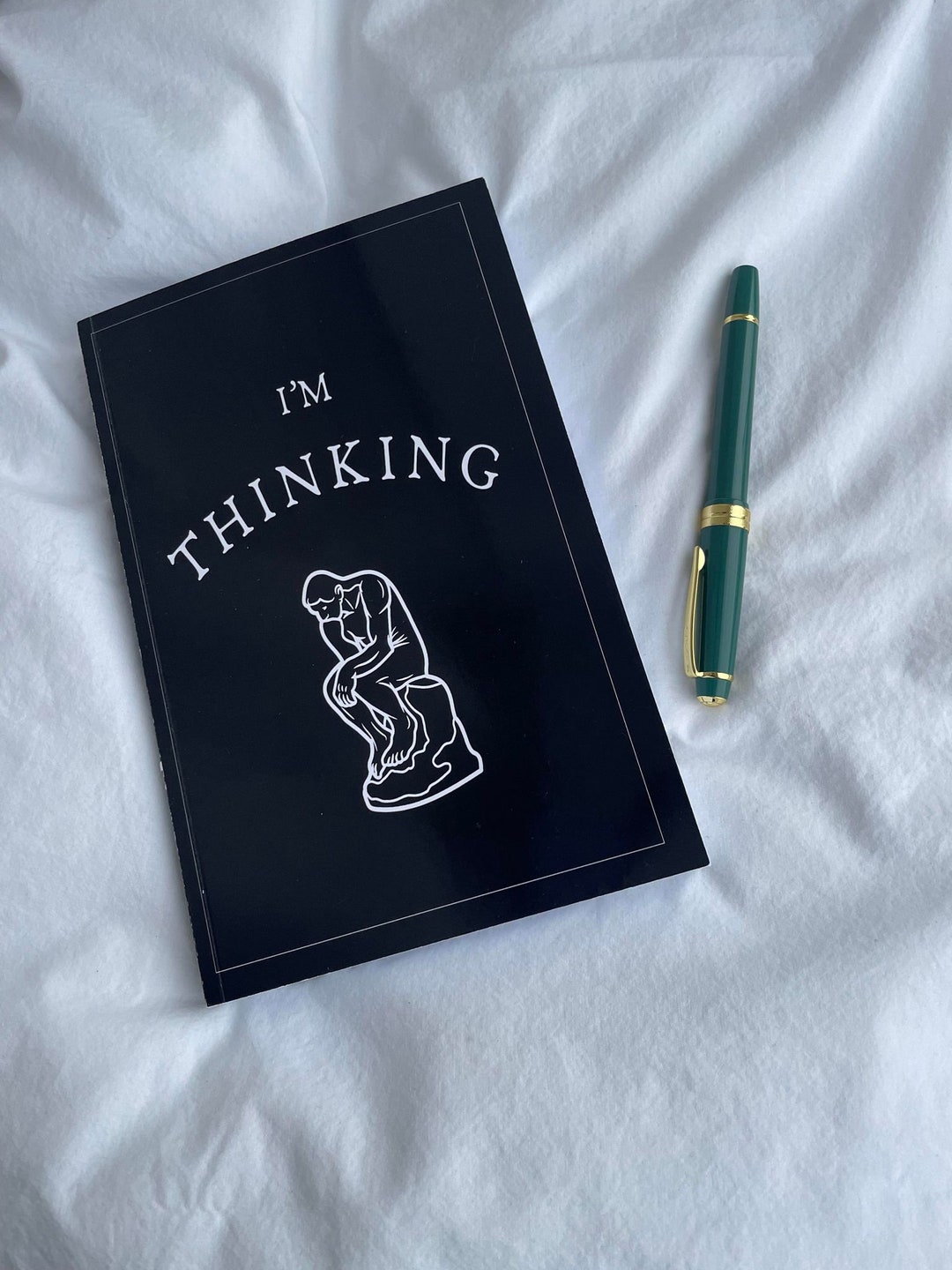 The Thinker: Sleek, Black Journal, Lovingly Designed on Recycled Paper ...