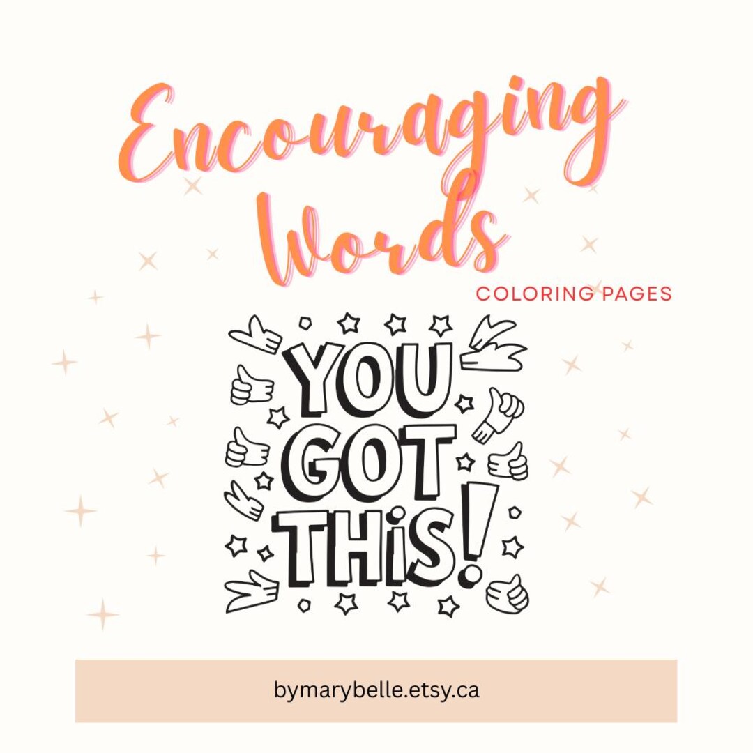 Encouraging Words Coloring Pages - Tweens, Teens & Adults - Print at ...