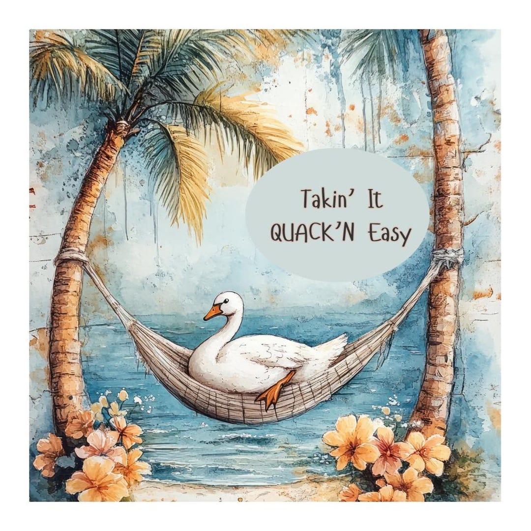 Duck Retirement Cards, Quirky and Funny. 4.5x6 Printable Digital ...