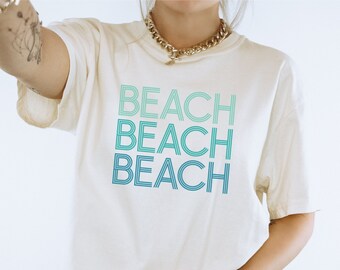 Comfort Colors® Sunkissed Beach Tshirt, Oversized Summer Shirt, Trendy ...