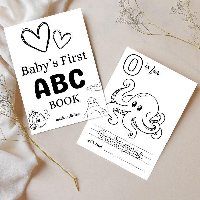Baby's First ABC Book Coloring Pages Baby's First Alphabet Book Baby ...
