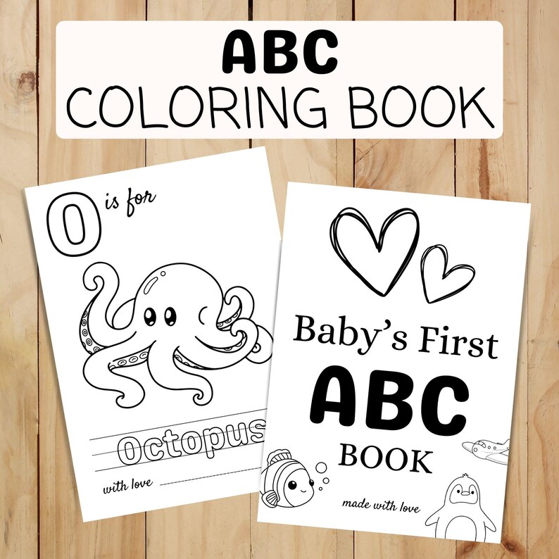 Baby's First ABC Book Coloring Pages Baby's First Alphabet Book Baby ...