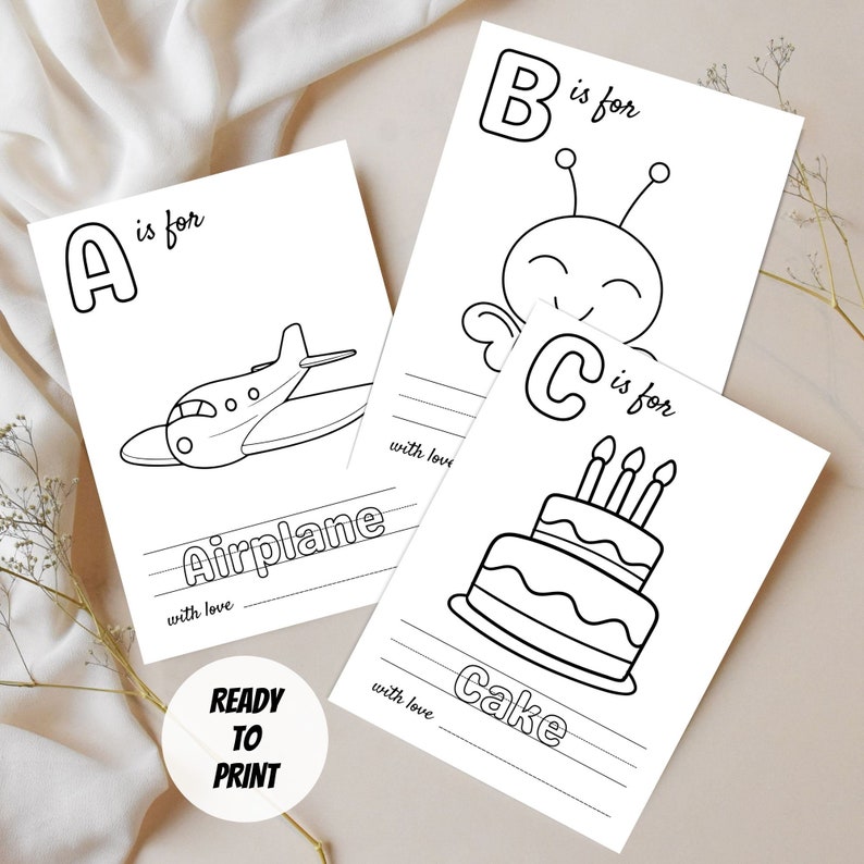Baby's First ABC Book Coloring Pages Baby's First Alphabet Book Baby ...