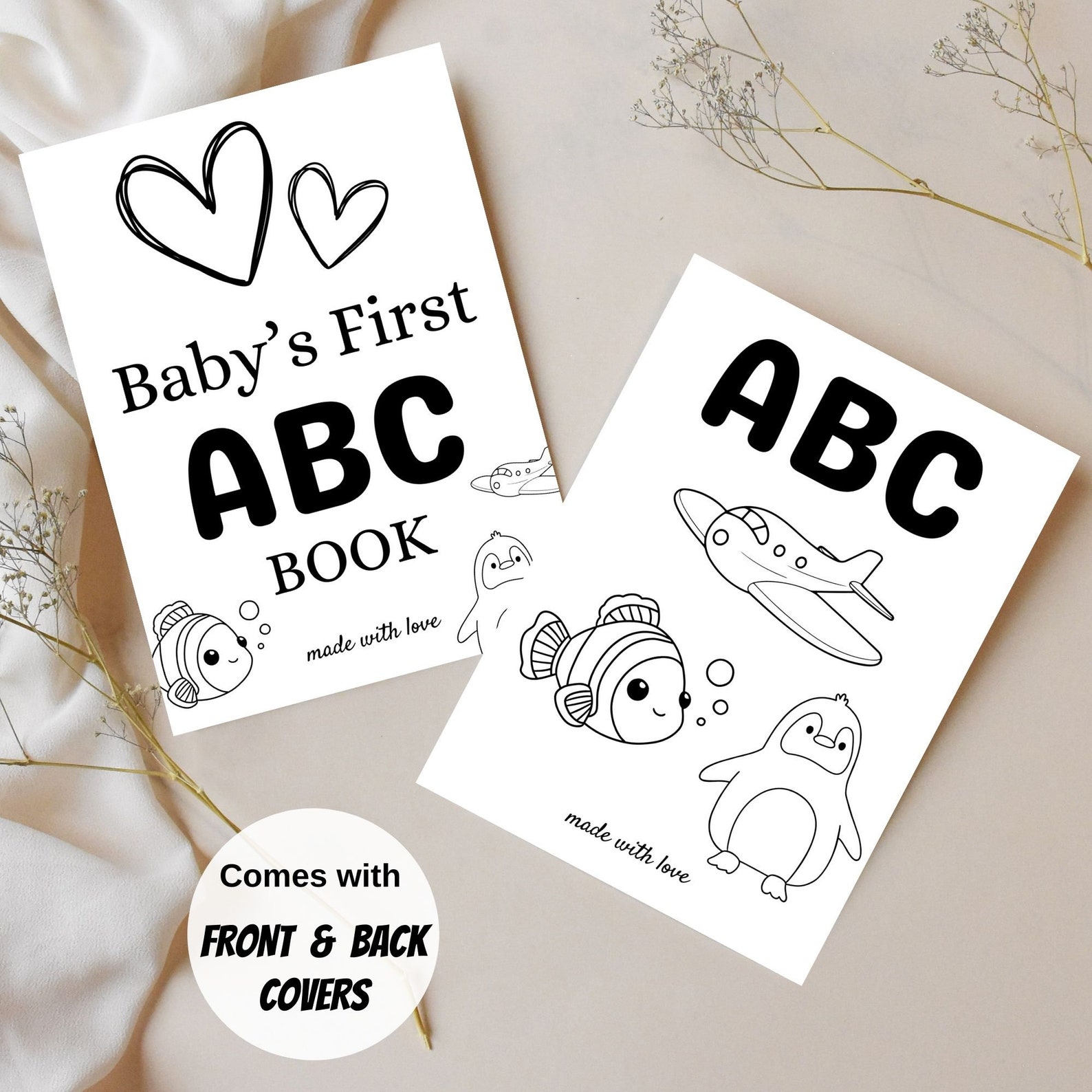 Baby's First ABC Book Coloring Pages Baby's First Alphabet Book Baby ...