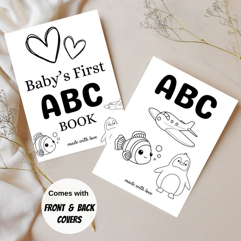 Baby's First ABC Book Coloring Pages Baby's First Alphabet Book Baby ...