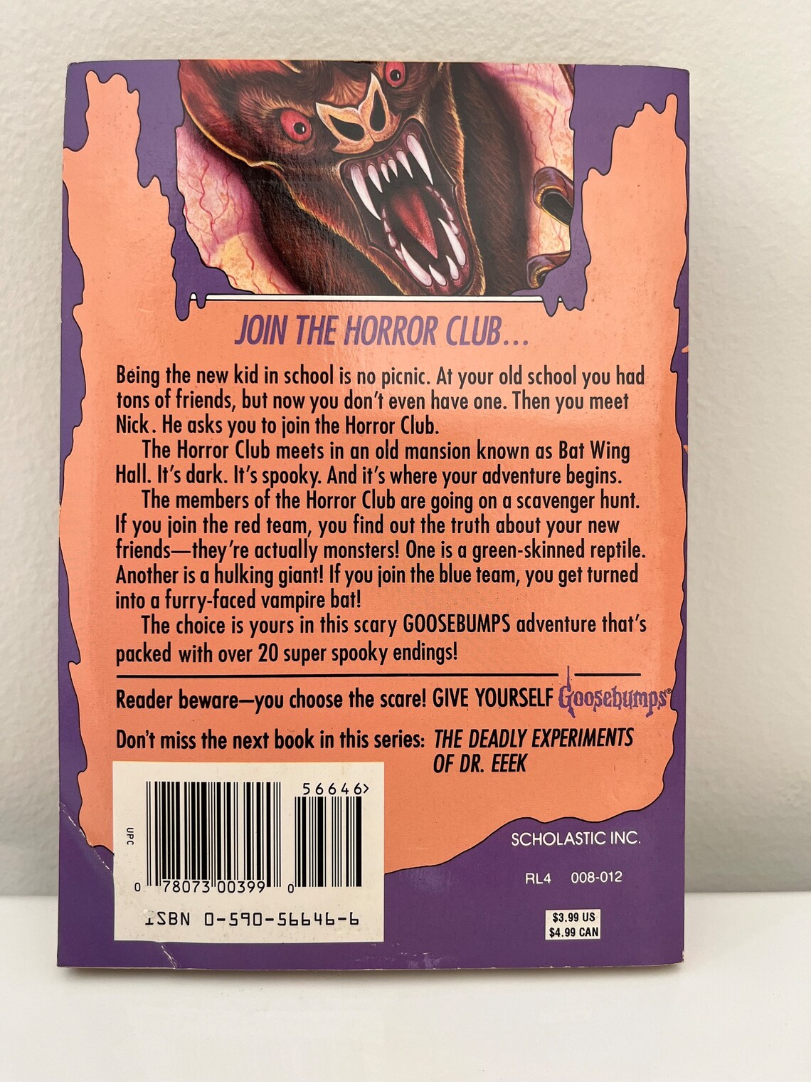 Original Goosebumps Give Yourself Goosebumps by R.L. Stine Choose the ...