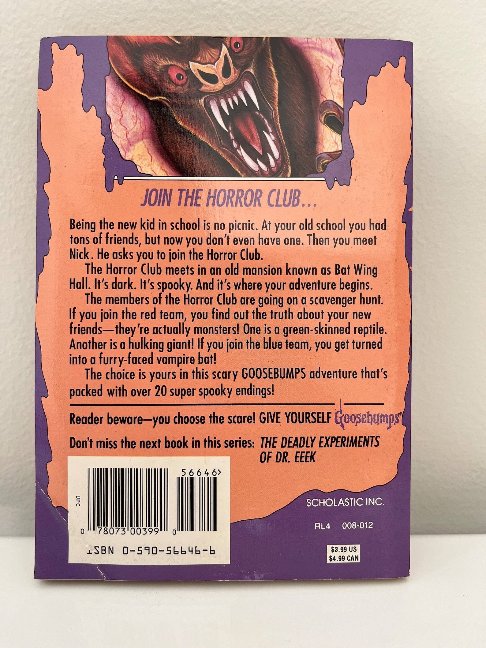 Original Goosebumps Give Yourself Goosebumps by R.L. Stine Choose the ...