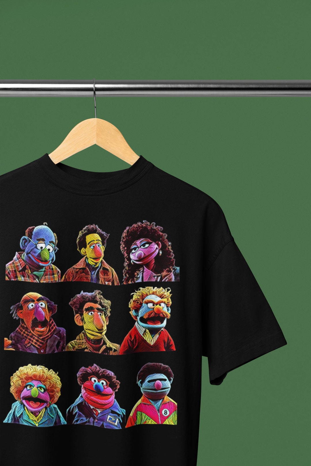 Seinfeld, Muppets, Graphic T-shirt, Frogfeld, Characters Muppets ...