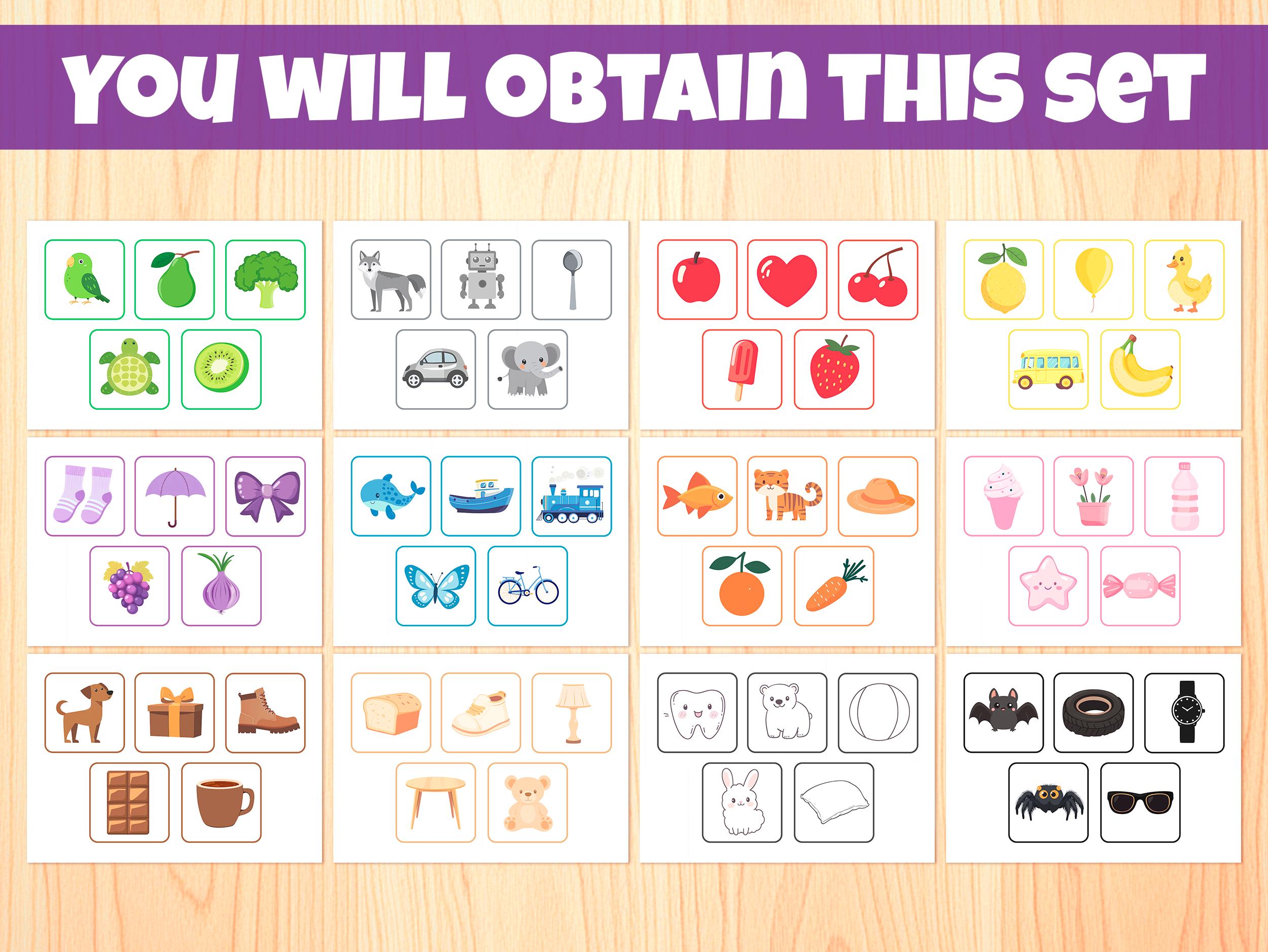 Printable Color Matching Game for Kids PDF – Instant Download ...