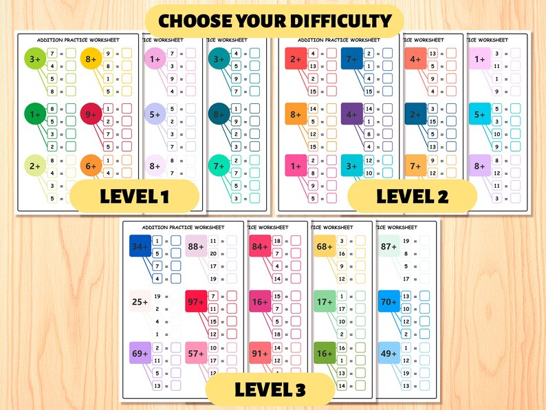 Printable Addition Worksheets for Kids PDF – Fun Math Practice & Early ...