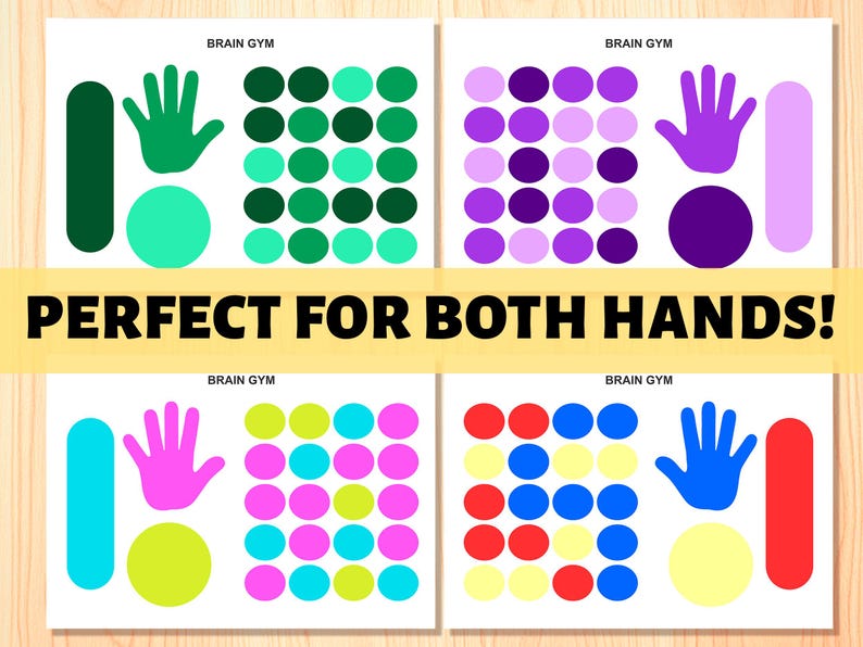 Brain Gym Printable Activity Sheets for Kids PDF – Instant Download ...