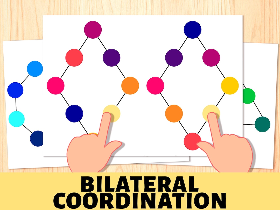 Bilateral Coordination Pointing Game Printable OT Visual Motor Activity ...