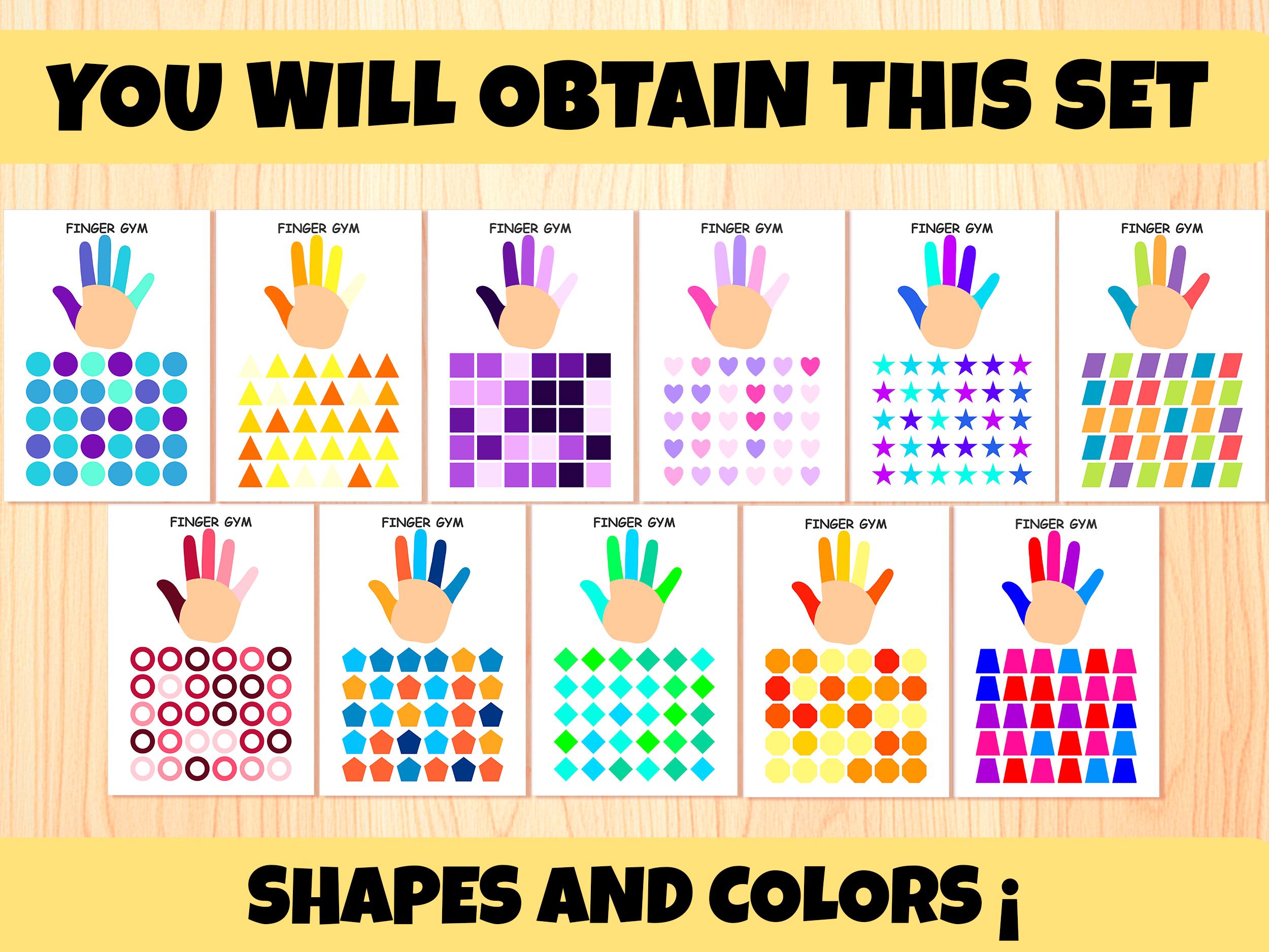 Finger Gym Tapping Game: Fine Motor Skills Activity - Etsy