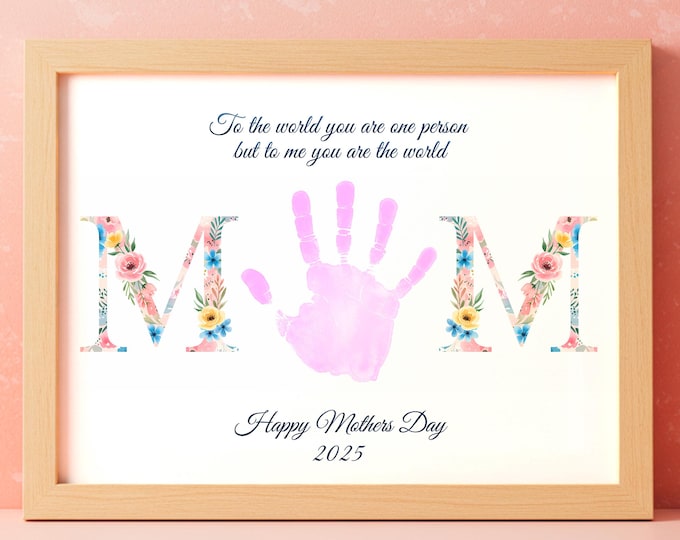 Printable Mothers Day Card Floral, Mothers Day Cards, Flower Card for ...