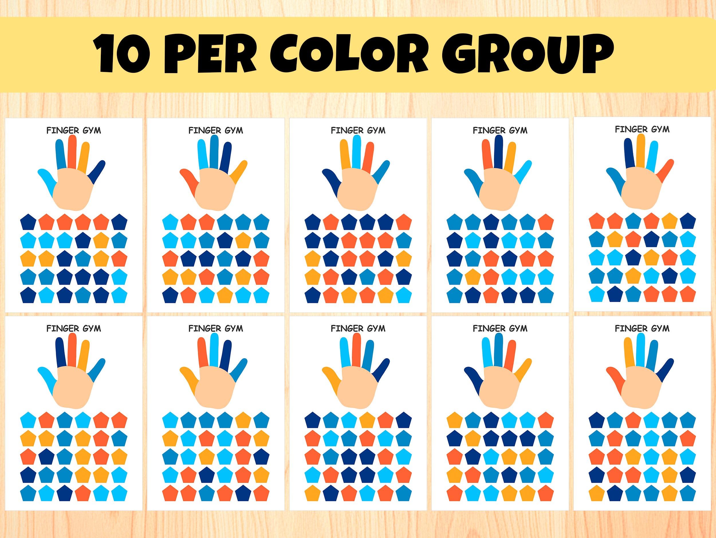 Finger Gym Tapping Game: Fine Motor Skills Activity - Etsy