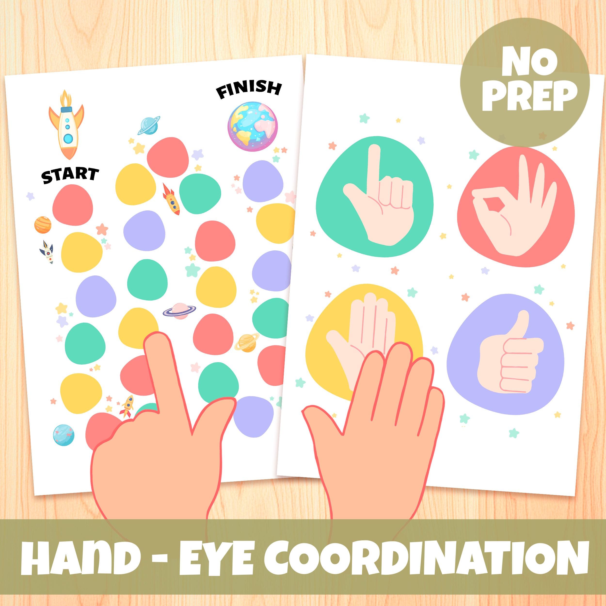 Hand-eye Coordination Activity PDF – Printable for Kids Exercise to ...