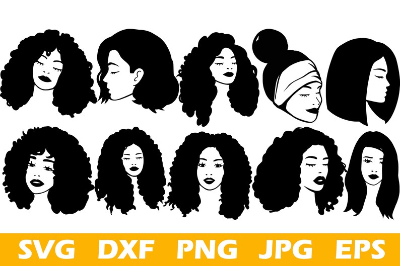 Beautiful Black Woman With Braids SVG Dreads Hairstyle - Etsy