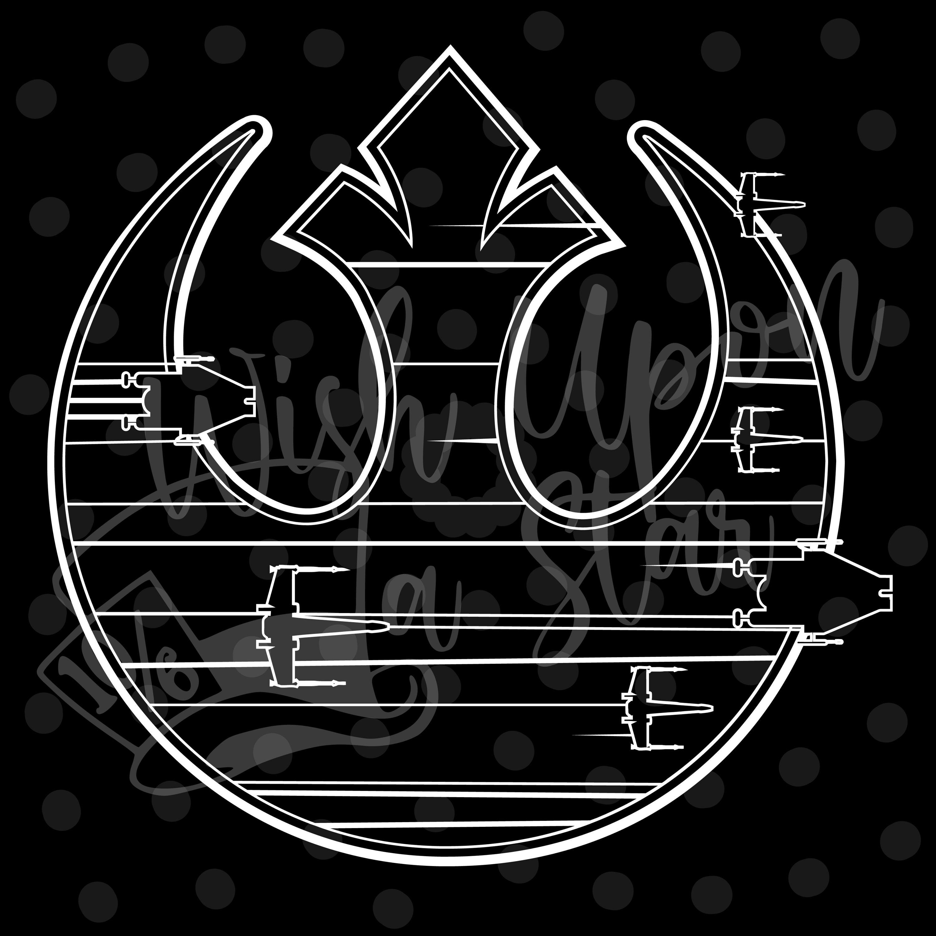 Rebel Line Art | | Millennium Falcon | X-wing | TIE Fighter ...