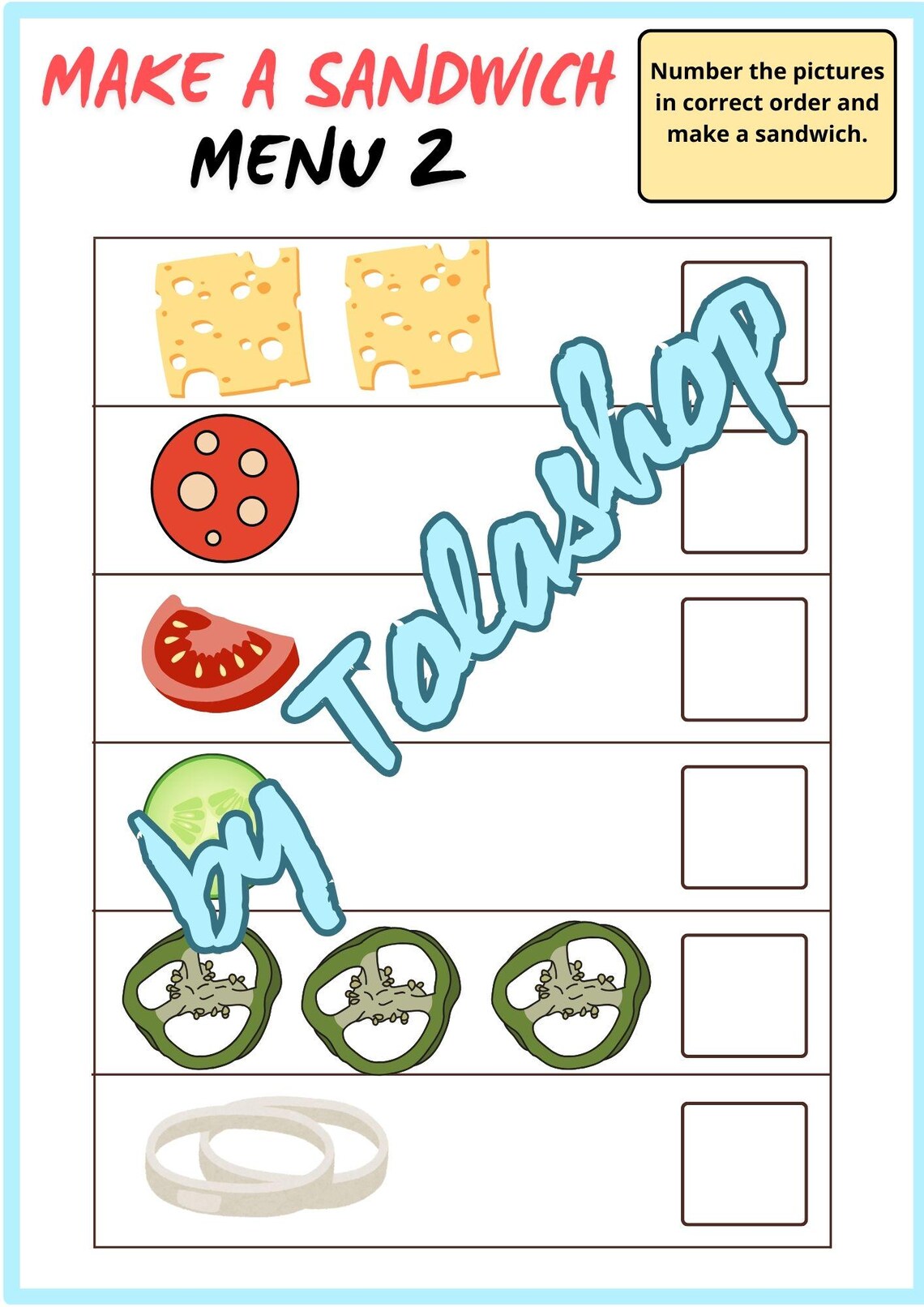 Make a Sandwich Preschool Homeschool Life Skill Activity Kids DIY Busy ...