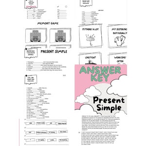 English Tenses, Posters, Charts, Worksheets, Present Simple, Printable ...