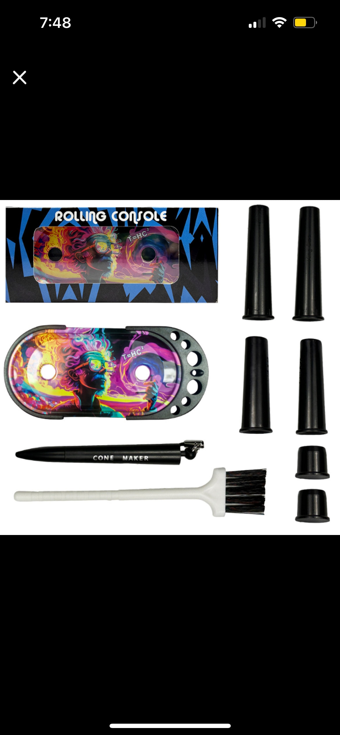 Premium Metal Rolling Tray & Cone Loader: Effortless Pre-roll Filler ...